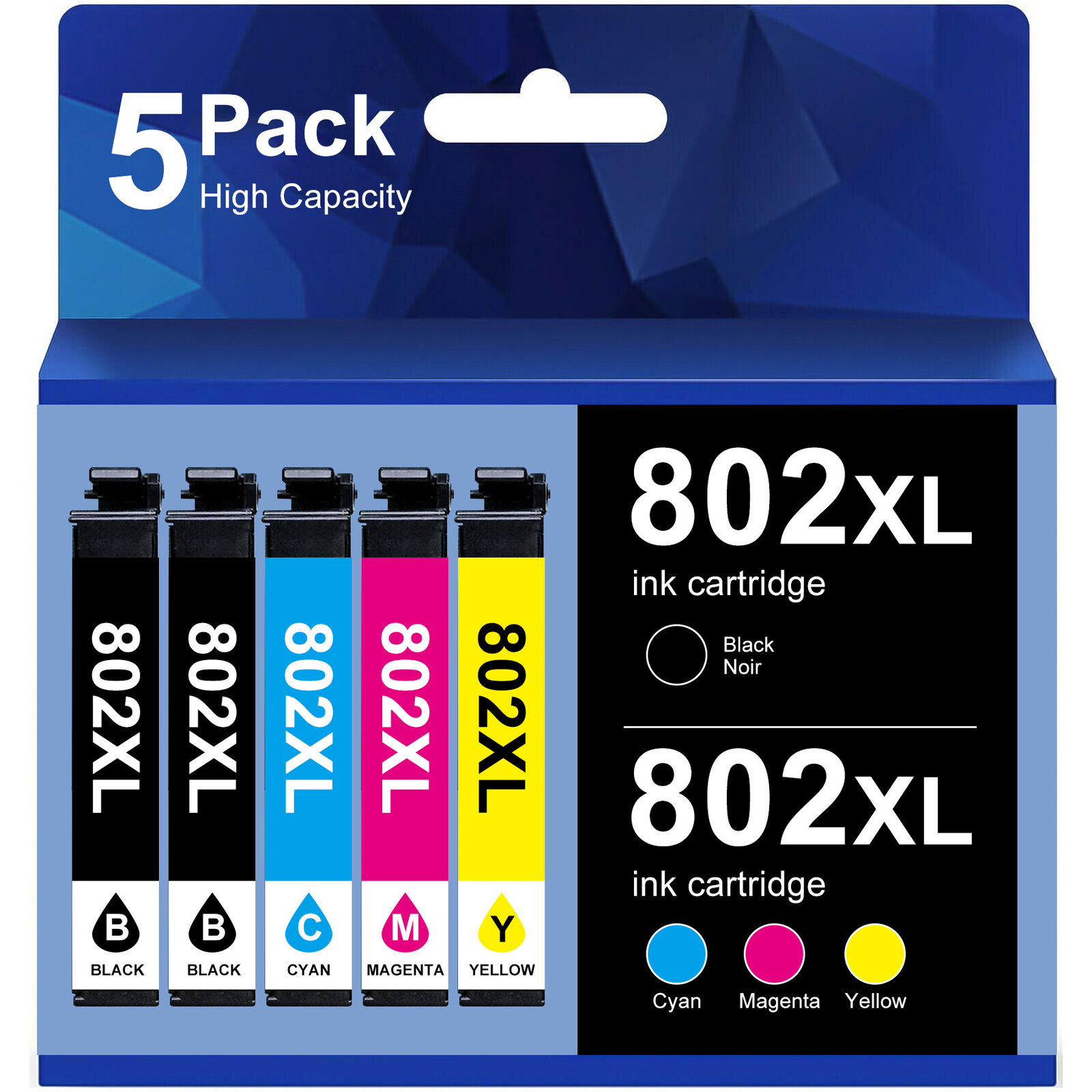 Compatible 802XL Ink Replacement for Epson Workforce Pro WF-4730 ...