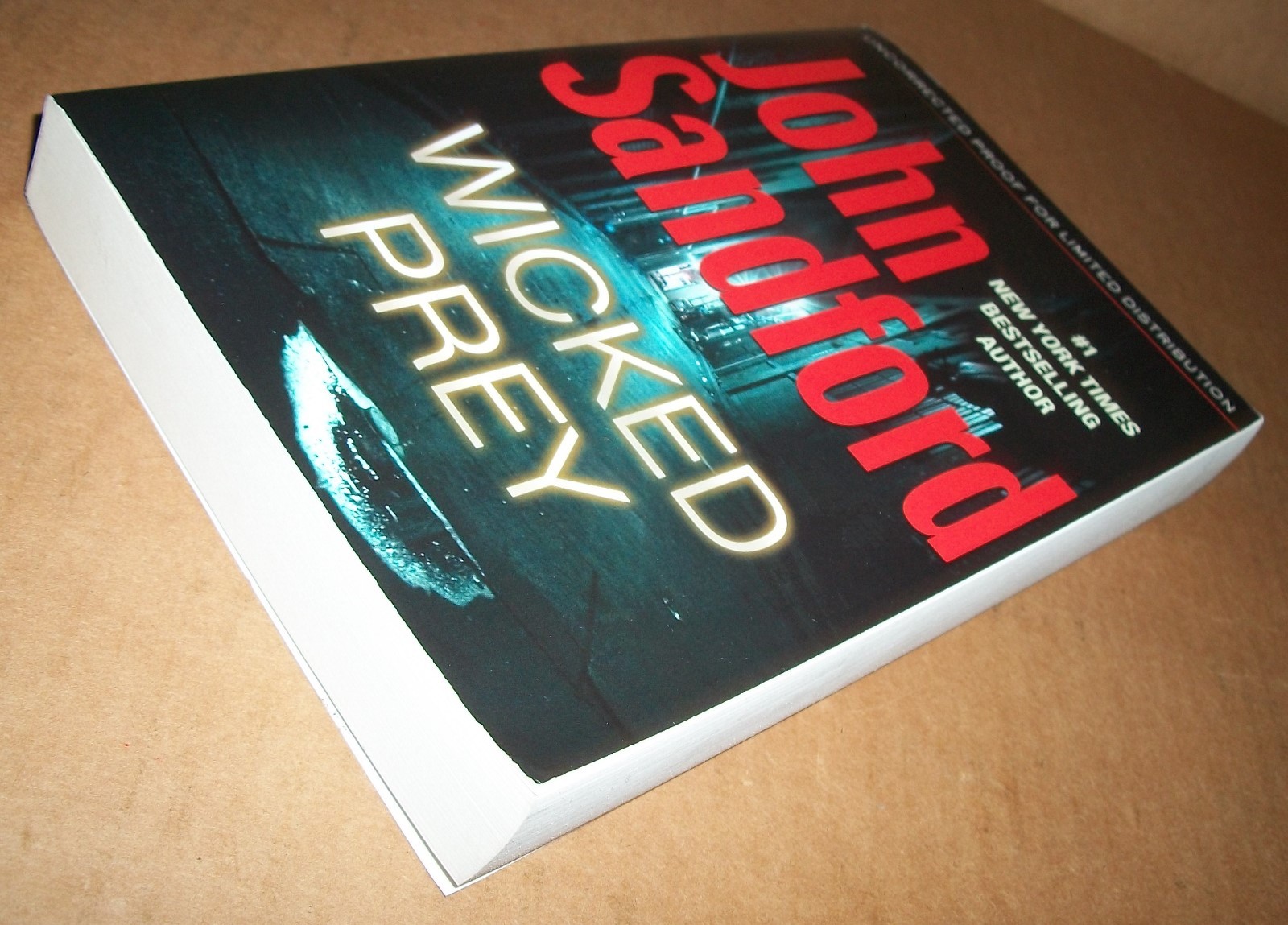 Wicked Prey 19 John Sandford Uncorrected proof paperback Softcover 1st ...
