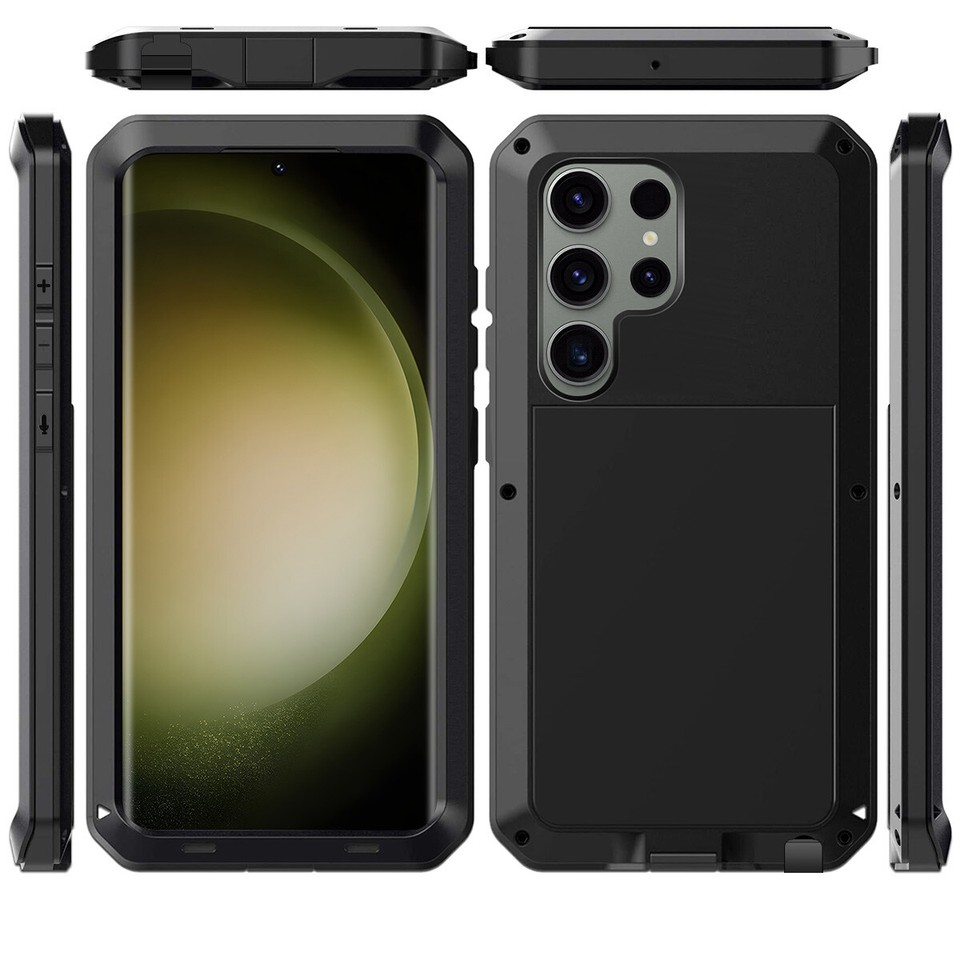 For Samsung Galaxy S23 S22 Ultra S23 Plus Metal Case Heavy Duty ...