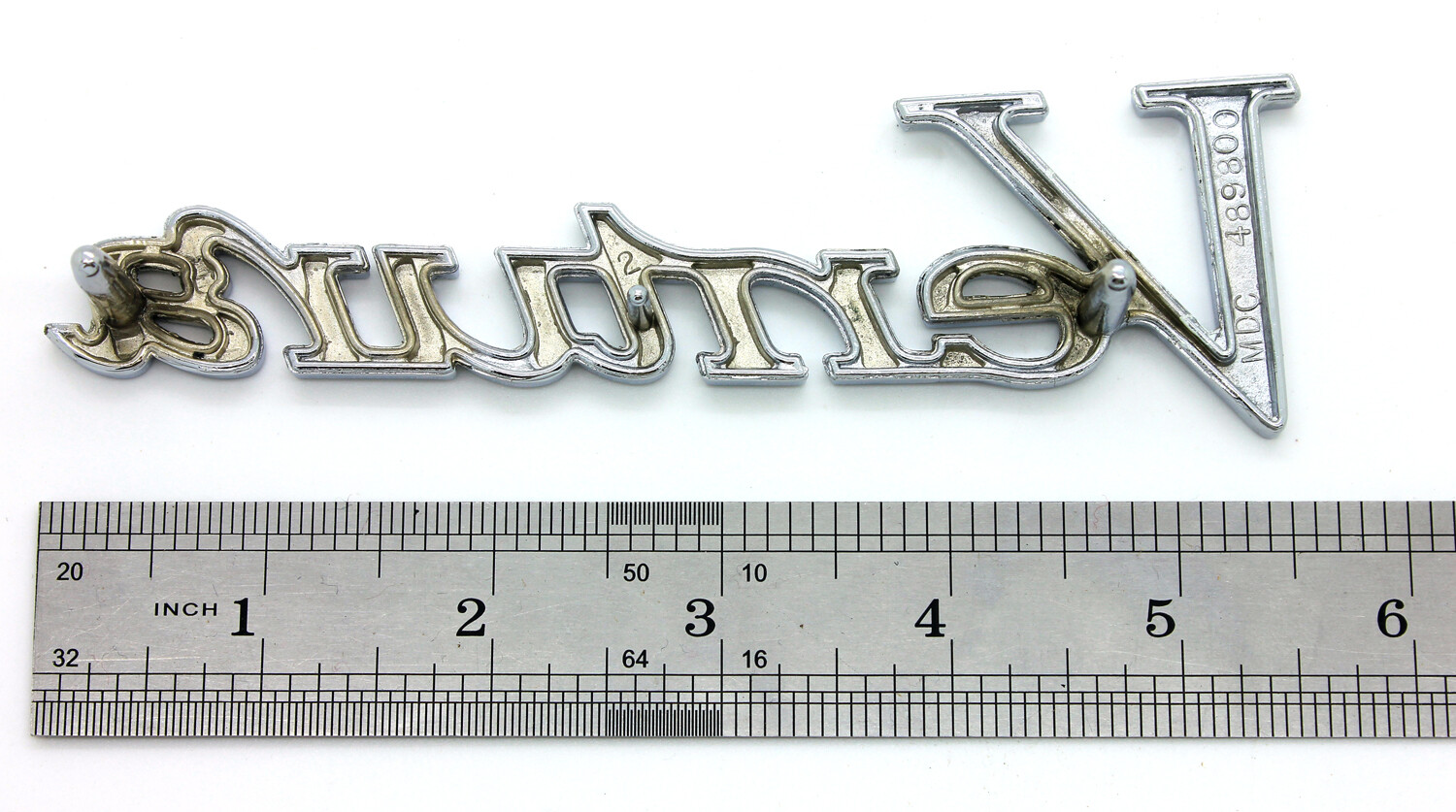 NEW "Ventura" Fender Emblem Script Chrome Trim / For PONTIAC VENTURA ...