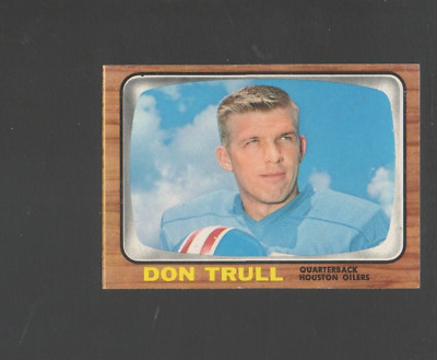 1966 Topps Football Card #60 Don Trull-Houston Oilers. | eBay