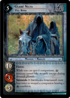 LOTR TCG HUNTERS ULAIRE NELYA FELL RIDER 15RF17 Foil LP/NM a Top Shelf ...