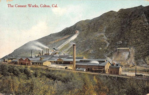 Colton California The Cement Works Vintage Postcard AA15920 | eBay
