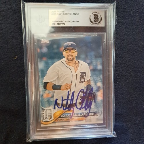 Nick Castellanos Autographed Trading Card Beckett Authentication | eBay