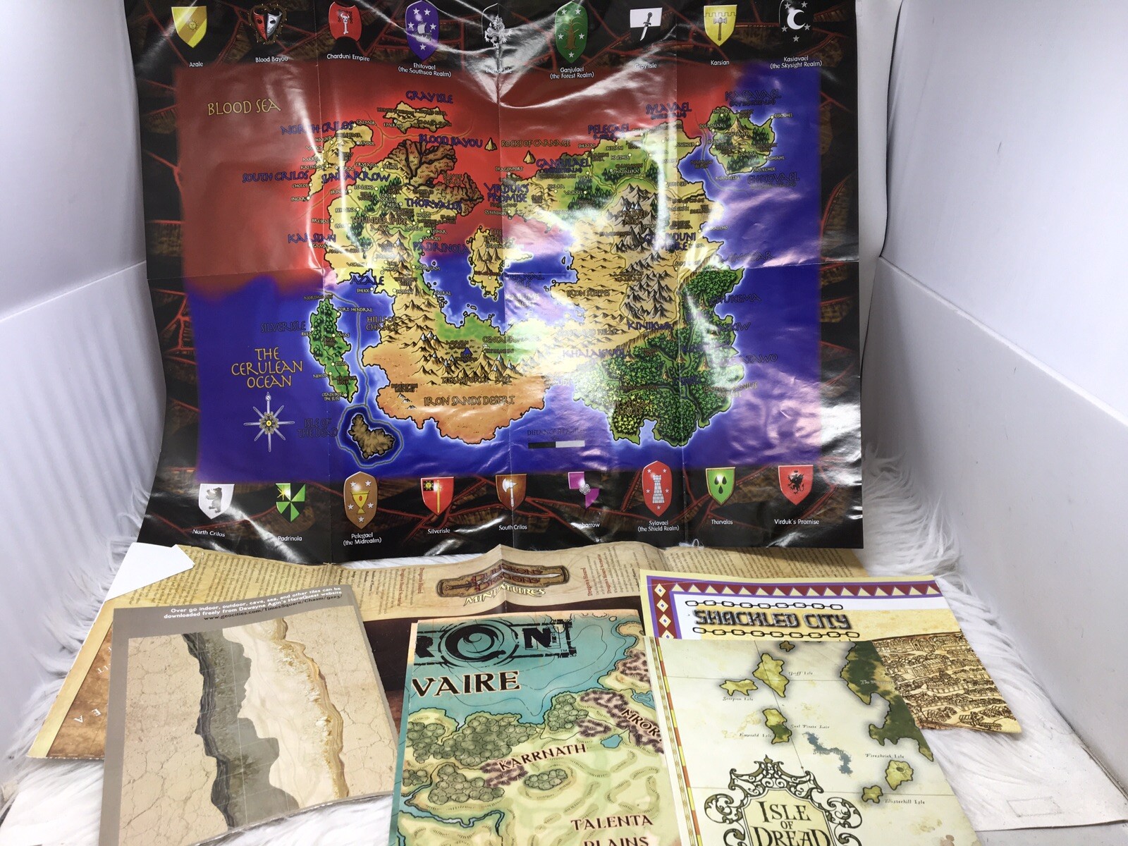 Vintage Lot Of 6 Dungeons & Dragons Maps Tiles Eberron, Isle Of Dread ...