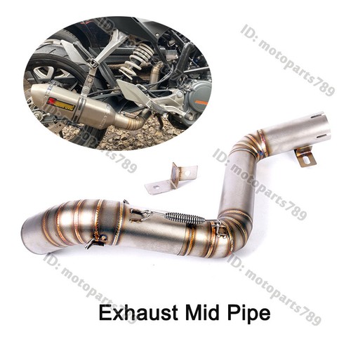 Modified Motorcycle Exhaust Mid Link Pipe Slip On 2" For Duke 200 390 ...