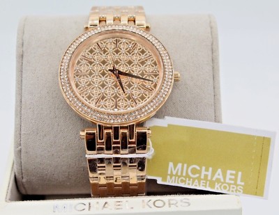 Michael Kors MK3399 Women's Darci Rose Gold-Tone Dress Watch Stainles ...