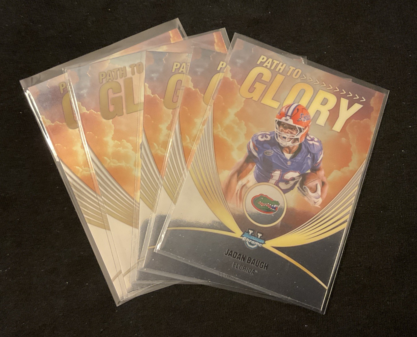 2025 JADAN BAUGH BOWMAN CHROME PATH TO GLORY INSERT FLORIDA GATORS 5 ...