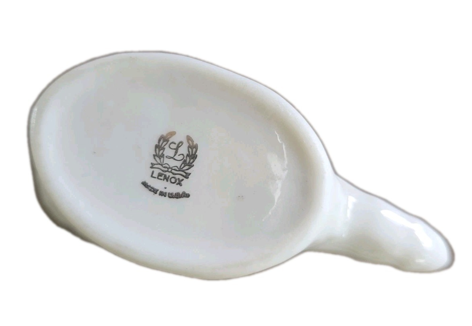 Lenox Cornucopia Horn of Plenty 24K Gold Trim Fine Porcelain Mini 2.5 ...