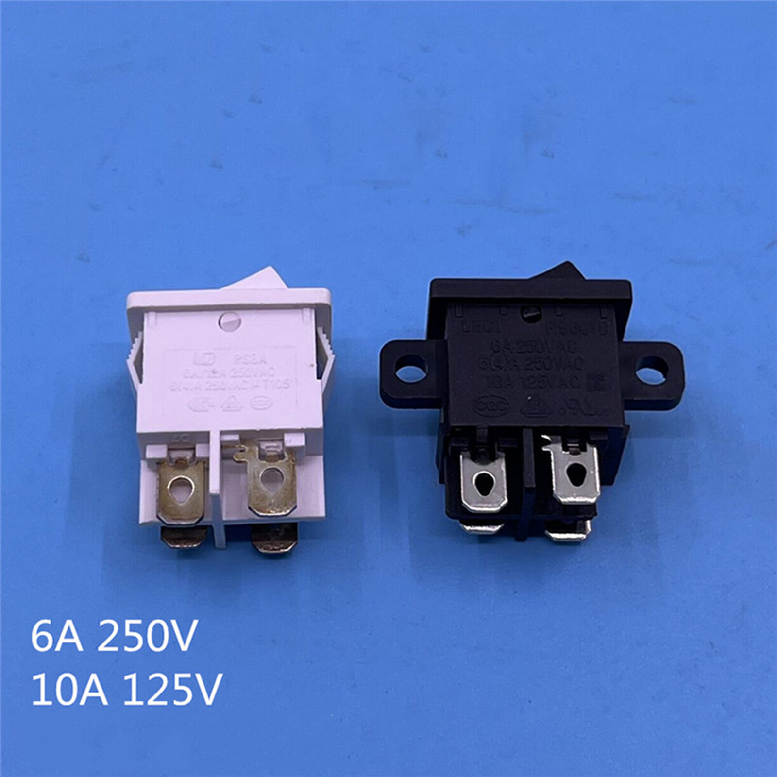 5pcs RS601D Rocker Switch 6A 10A 125V 250VAC Power Switch Smart TV LCD TV 4 Pins | eBay