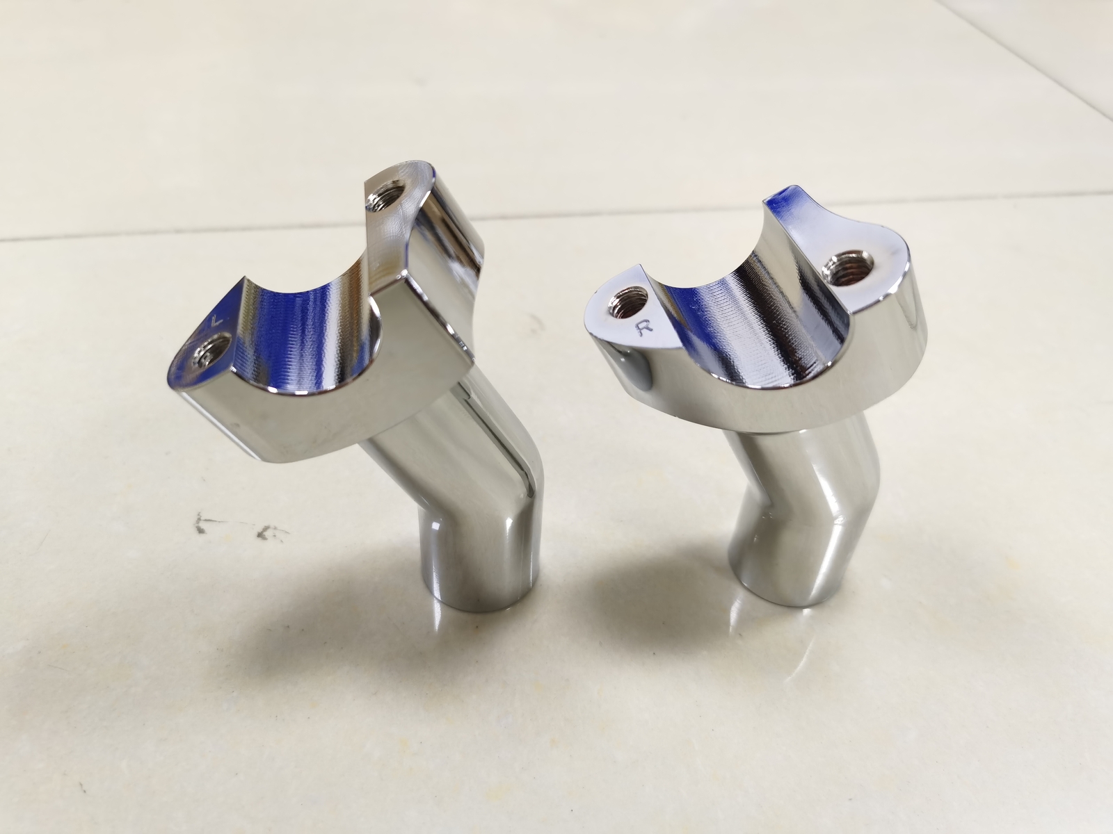 Chrome 3.5" Pullback Handlebar Risers For Harley 1" Bar Sportster XL ...