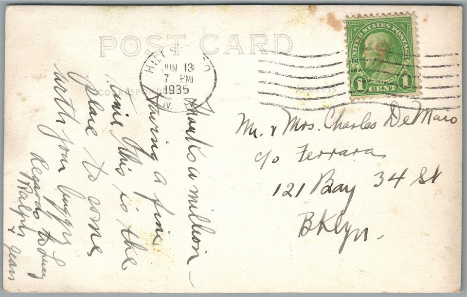 HILLSBORO NH BREEZY POINT INN ANTIQUE REAL PHOTO POSTCARD RPPC | eBay