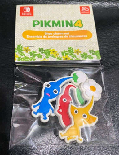 Pikmin 4 Shoe Charm Set Brand New Sealed My Nintendo Switch Rewards 3 ...