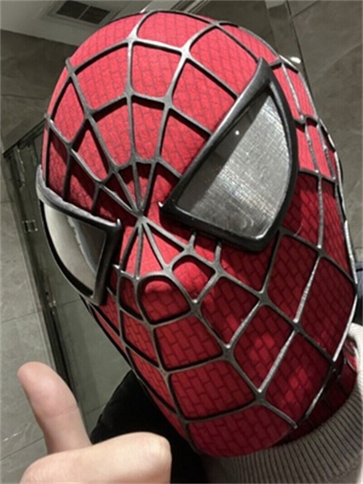 Spiderman Classic Raimi Mask Helmet Cosplay Props Red/Black Masks ...