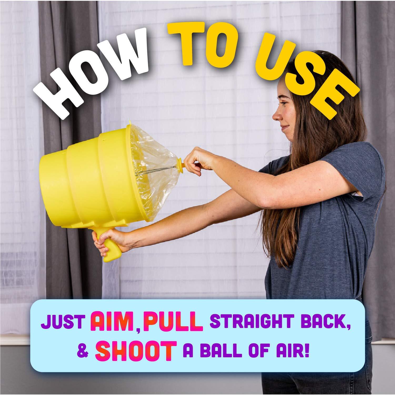 Pairzooka Bazooka Blaster Fun Gun Game Air Zooka Purple Kids Toy Cannon ...