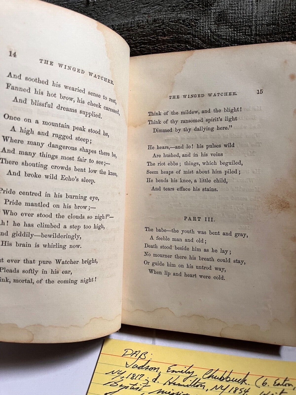 Antique Book Poems by Emily Judson An Olio Vintage | eBay