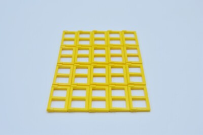 LEGO 20 x Fenstereinsatz gelb Yellow Window 1x2x3 Pane Thick Corner ...