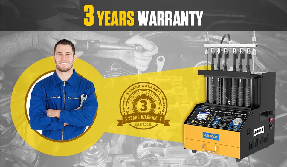 AUTOOL CT500 GDI EFI FSI Fuel Injector Cleaner Tester Ultrasonic ...