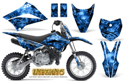 Kawasaki KLX110L KLX 110 L 2010-2019 Graphics Kit CREATORX Decals ...