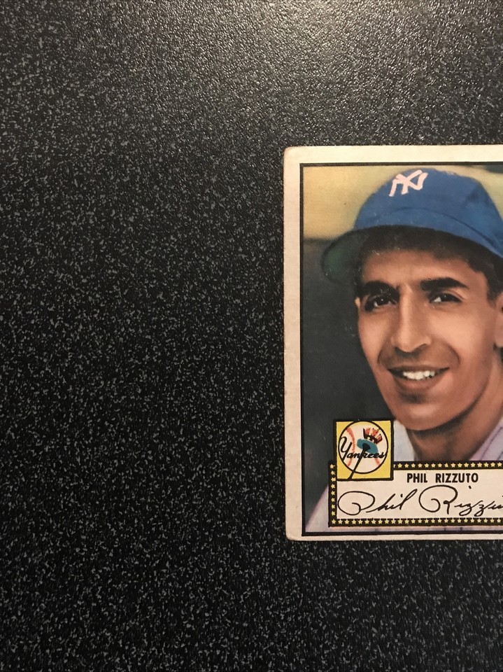 PHIL RIZZUTO 1952 Topps Baseball BLACK BACK CARD#11 NEW YORK YANKEES | eBay