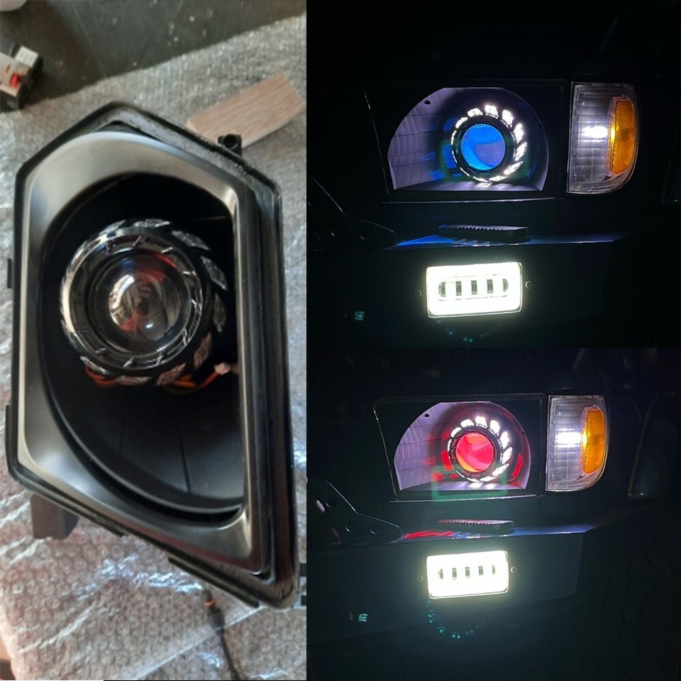 LED Angel Eyes RGB Revolving Turbine Shrouds Bluetooth Control ...