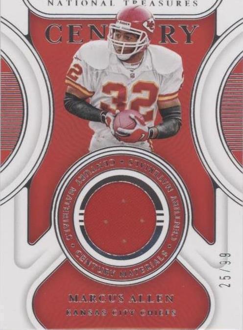 2021 Panini National Treasures - Century Materials Marcus Allen #CM-MA ...