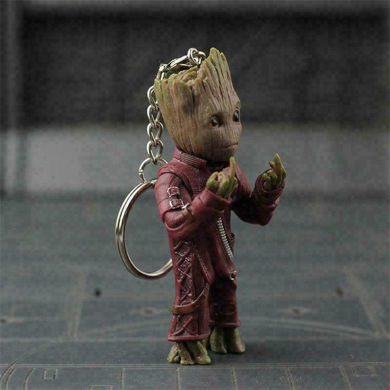 Guardians of the Galaxy Vol.2 Baby Groot Middle Finger KeyChain PVC ...