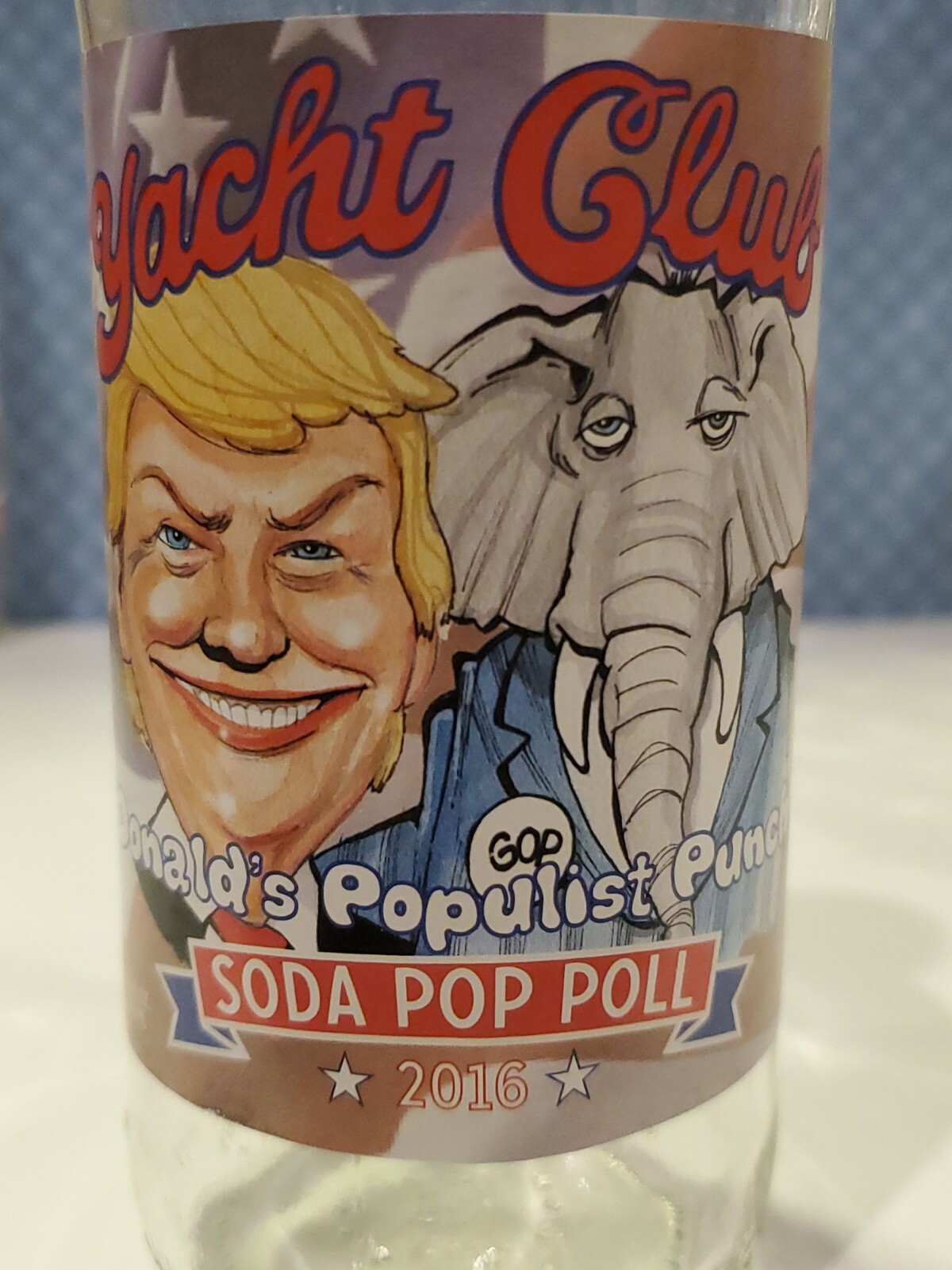 TRUMP 2016 Election Yacht Club Soda Pop Bottle Donald's Populist Punch ...