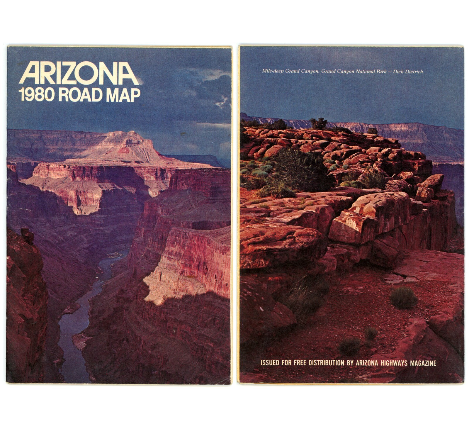 Vintage 1980 Arizona Official Road Map – State Highway Department | eBay