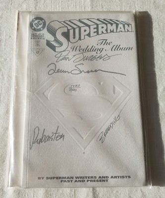 Superman DC Comic Wedding Album 1st Edition Autographed Cert. Auth ...