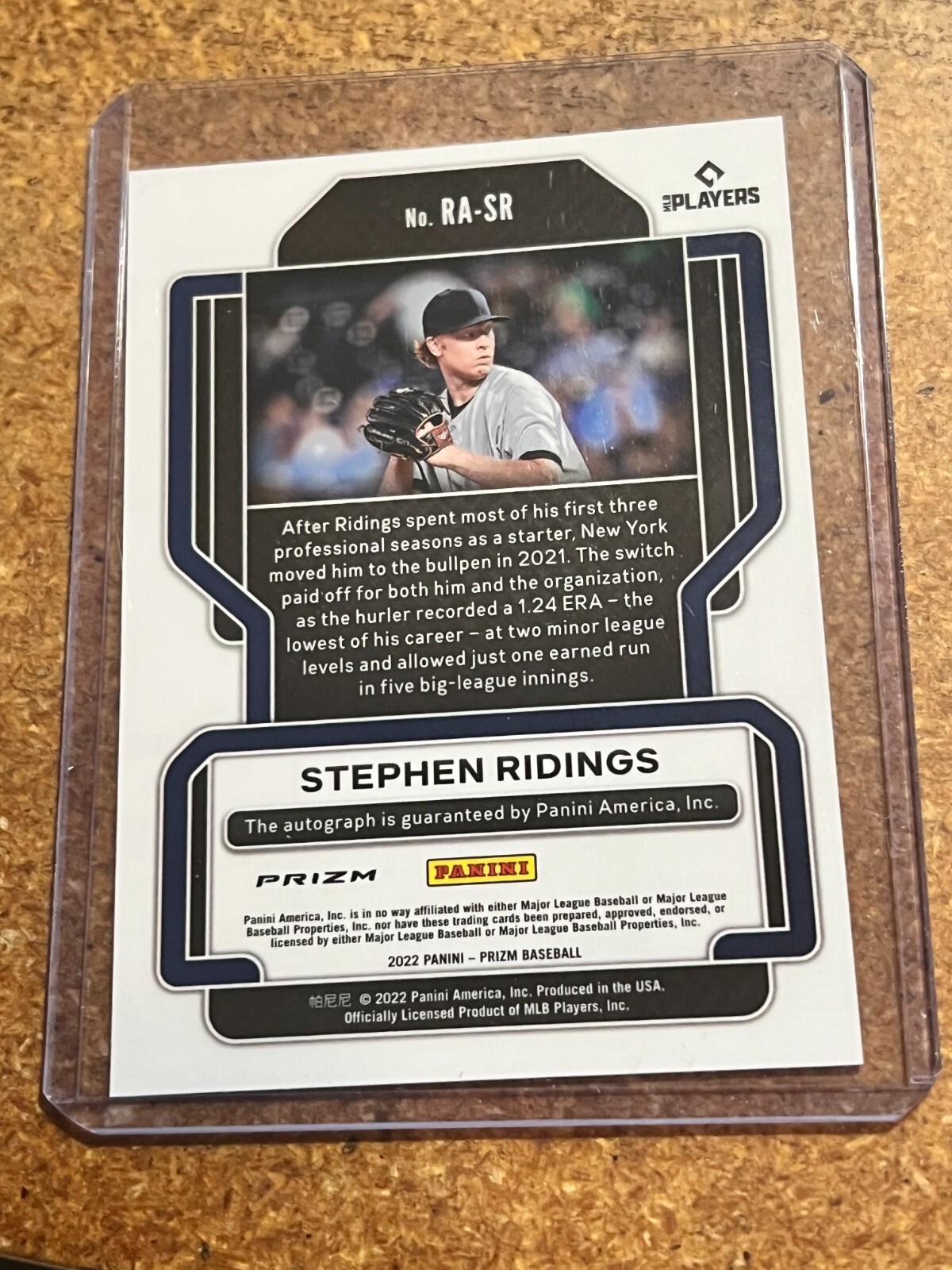 2022 Panini Prizm Baseball Rookie Autographs # RA-SR Stephen Ridings RC ...