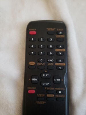 Unbranded Generic TV Video Remote Control Black and red cleaned IR ...