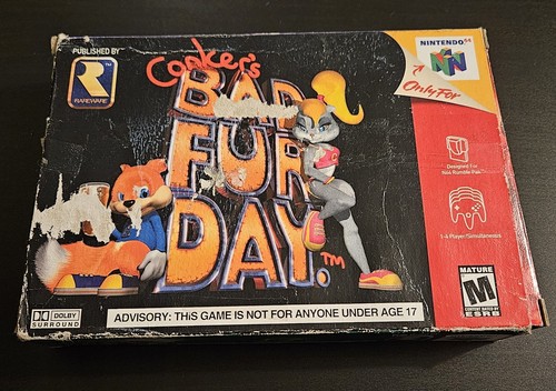 Conker's Bad Fur Day Authentic Box Only Nintendo 64 N64 ROUGH | eBay