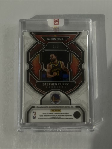 STEPHEN CURRY 2022 Panini Obsidian Red Electric Etch Magmatic Auto 1/5 ...