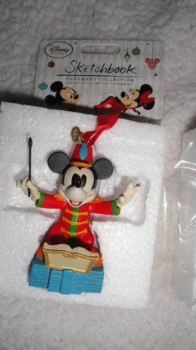 2014 Mickey Mouse Conductor Disney Sketchbook Ornament NIB | eBay