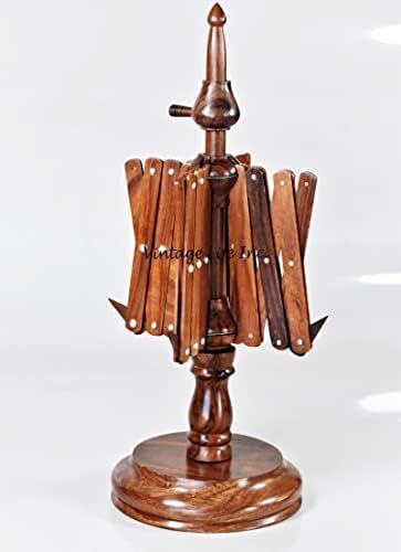 Handcrafted Wooden Yarn Swift Easily Wind Skeins into Center Pull Balls ...