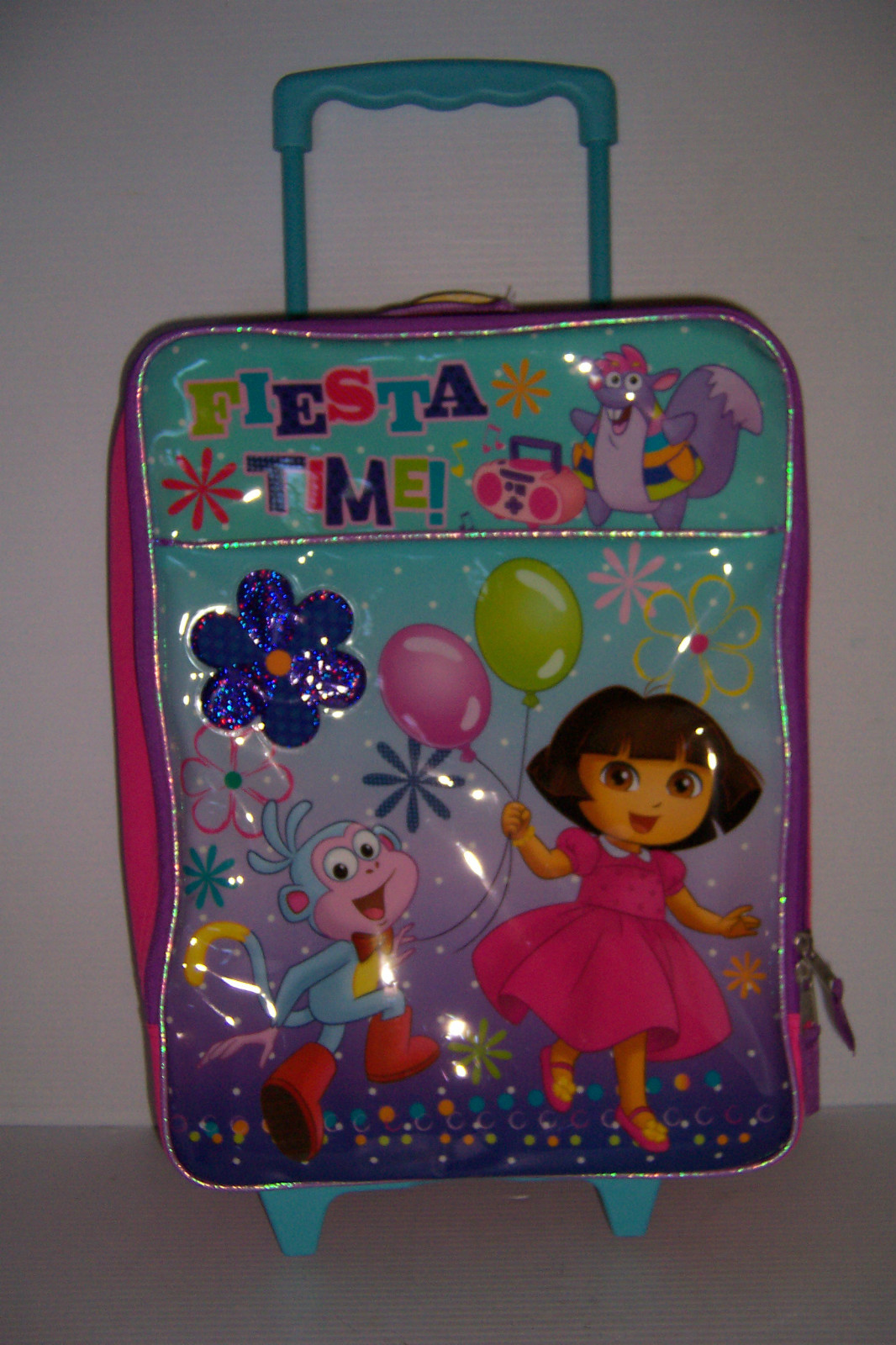 DORA THE EXPLORER FIESTA TIME PILOT CASE 16" GIRL'S ROLLING SUITCASE ...