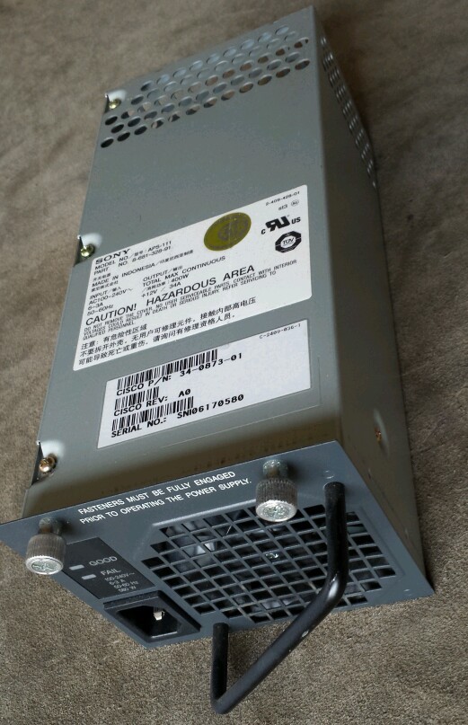 Cisco 4000 4006 Catalyst 400W Power Supply 34-0873-01 (APS-111 /Galaxy ...