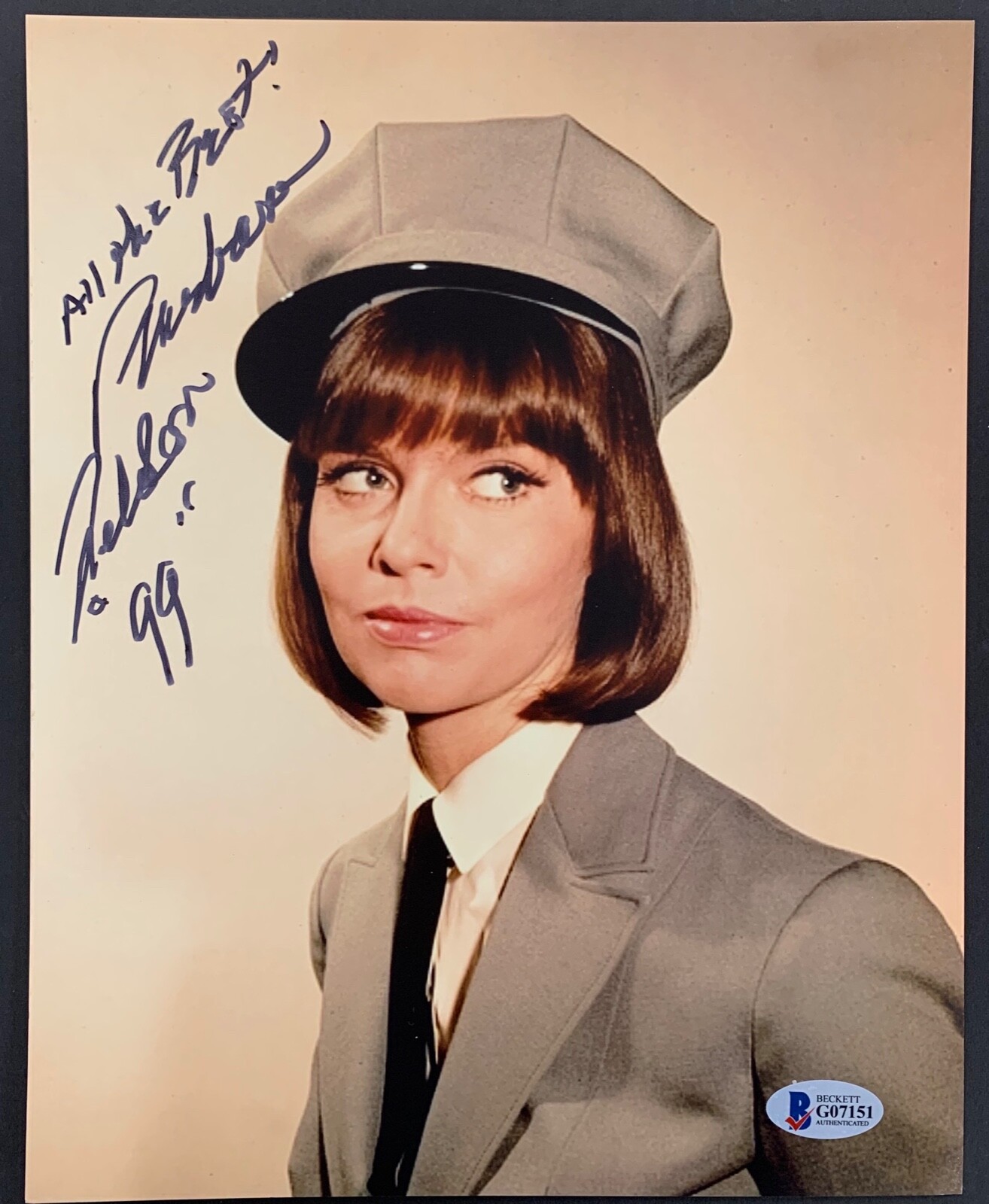 Barbara Feldon Signed Photo 8x10 Get Smart Agent 99 Smile Autograph ...