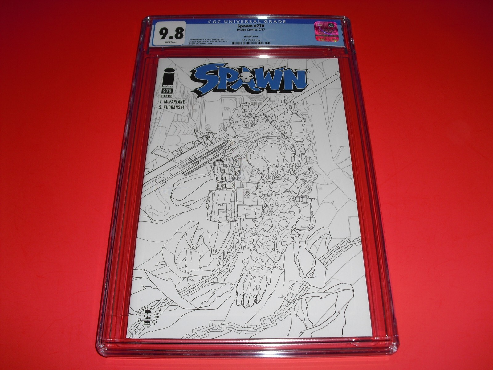 Spawn #270 CGC 9.8 Sketch variant w/ WHITE PAGES from 2017! Image ...