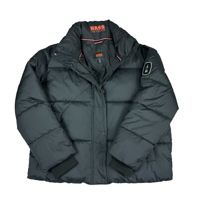Bass Outdoor Womens Discovery Puffer Zip Snap Jacket Black XL | eBay