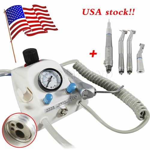 Dental High Low Speed Handpiece Kit/ Portable Air Turbine Unit 4 Hole ...