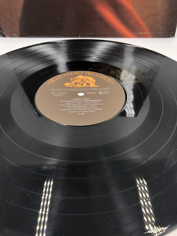 TOMMY DOSS ~ Of The Sons Of The Pioneers Bear Family Records- LP | eBay