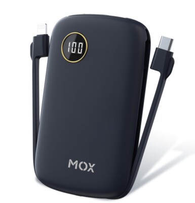 MOX 10000mAh Power Bank USB - C Fast Charging DIGITAL Display For All ...