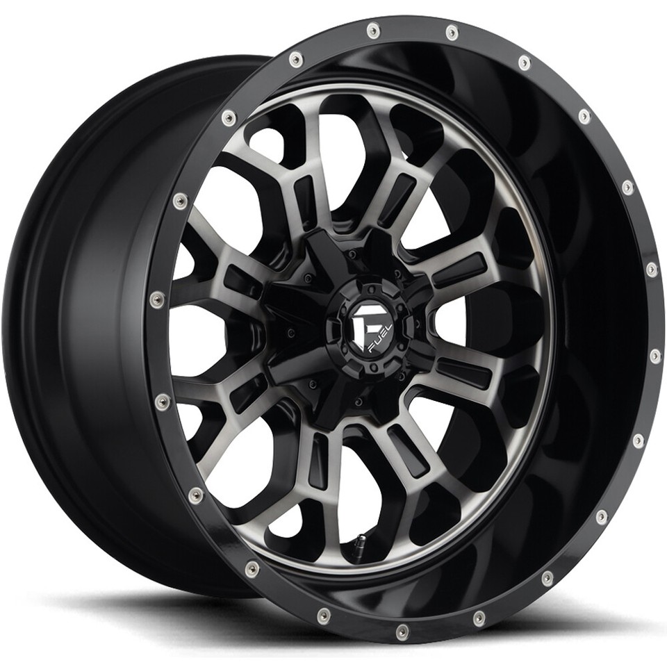 4 Wheels 20" D561 Crush 20x10 6x135/6x139.7 Black -19ET 106.1CB ...