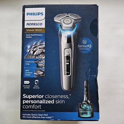 Philips Norelco 9500 Rechargeable Wet & Dry Electric Shaver With Quick ...