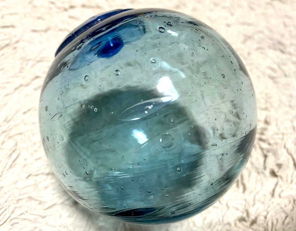 Rare Antique Japanese Glass Fishing Float – Blue Hand-Blown Glass | eBay