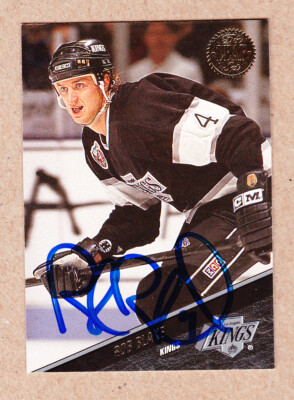 Rob Blake signed 1993-94 Leaf card #172-Los Angeles Kings | eBay