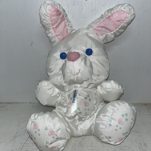 Vtf Fisher Price Puffalump White Bunny Rabbit Plush 1214 1215 1216 1994 ...