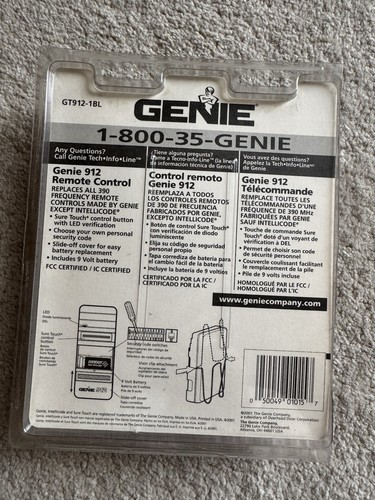 Vintage OEM Genie 912 Remote Control GT912-1BL Garage Door Opener Still ...